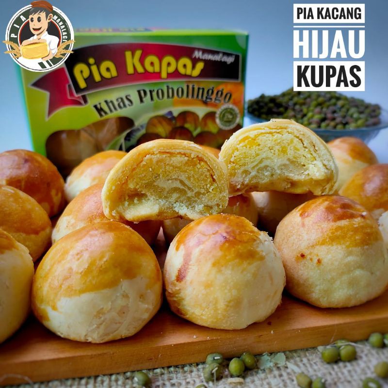 Jual Pia Kapas Forta Kacang ijo kupas Basah Oleh-oleh Khas Probolinggo ...
