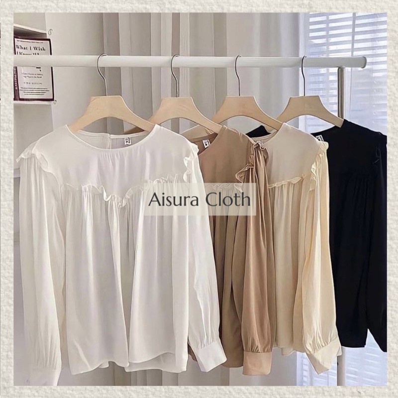 Jual AISURA CLOTH | BLOUSE RUFFLE RAMPEL VINTAGE KOREA AESTHETIC ... Jual AISURA CLOTH | BLOUSE RUFFLE RAMPEL VINTAGE KOREA AESTHETIC ...