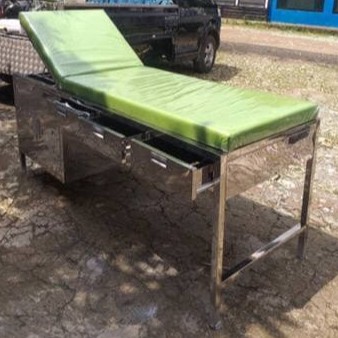Jual bed pasien ranjang meja periksa bed periksa stainless - laci ...