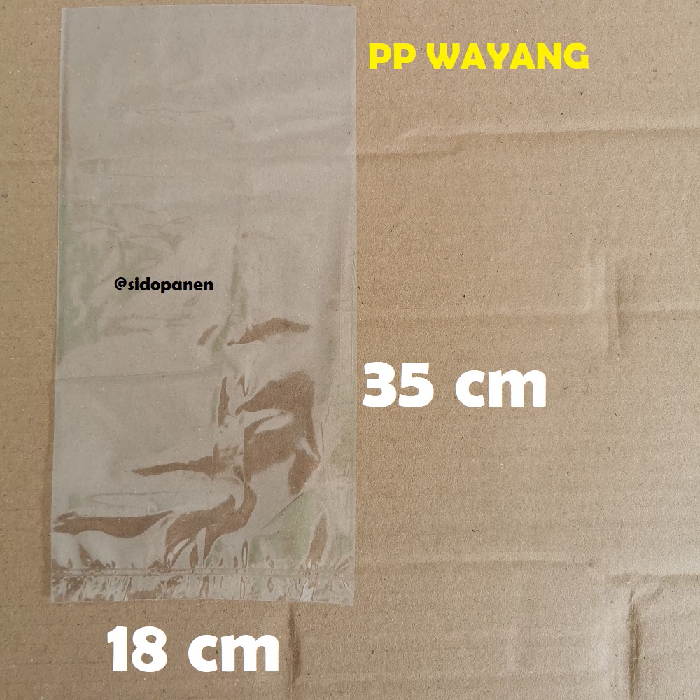 Jual PLASTIK PP UKURAN 18x35 MEREK WAYANG UNTUK PACKING LAUNDRY SNACK ...