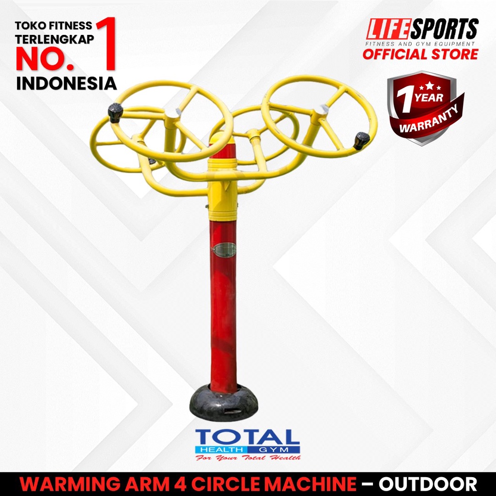 Jual TOTAL - New Alat Olahraga Cardio Sport Gym Warming Arm 4 Circle ...