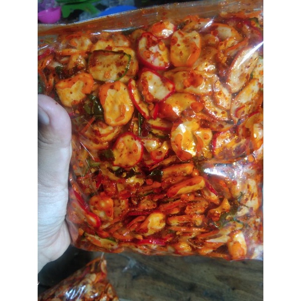 Jual seblak sebring pedas bumbu basah isi 500gram cemilan instan ...