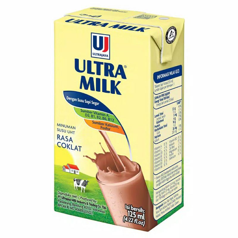 Jual susu uht ultra Milk 125ml | Shopee Indonesia