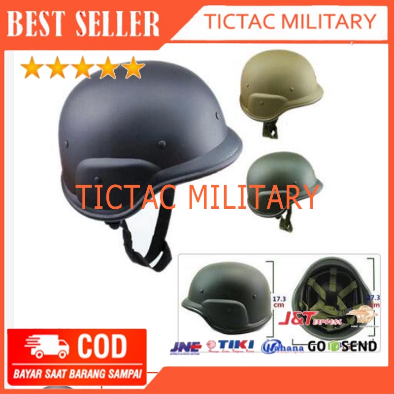 Jual Tictac Helm TNI PASGT Tactical MICH 2000 Pelatih 3 In 1 Warna ...