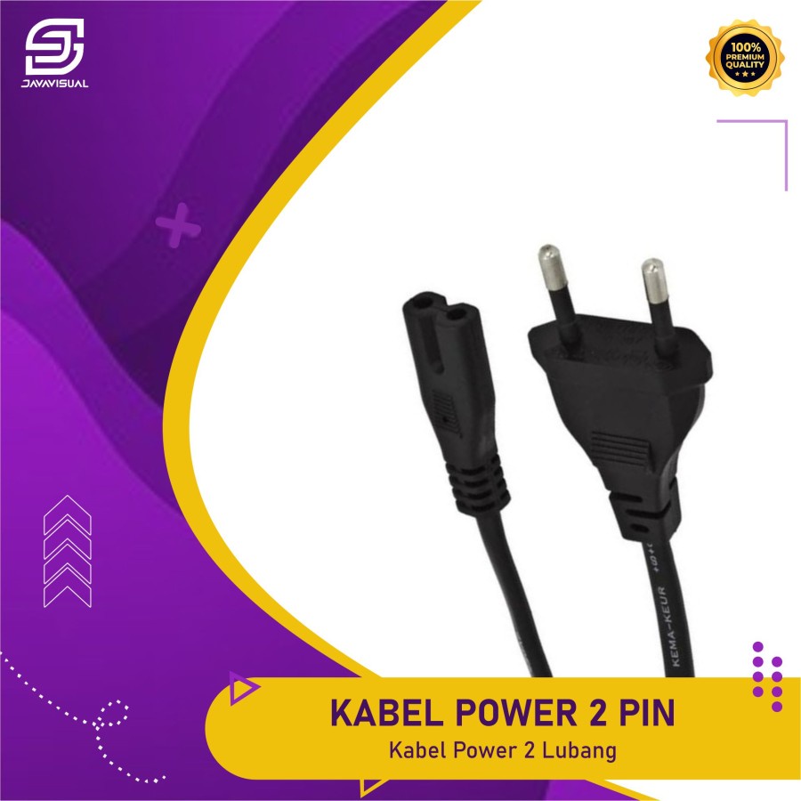 Jual [JaVis] Kabel Power 2 Lubang - Kabel Power Printer - Kabel Power ...