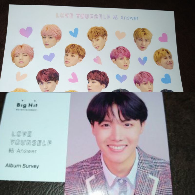 Jual [READY] BTS LY: ANSWER PHOTOCARD OFFICIAL JHOPE BTS / STICKER ...
