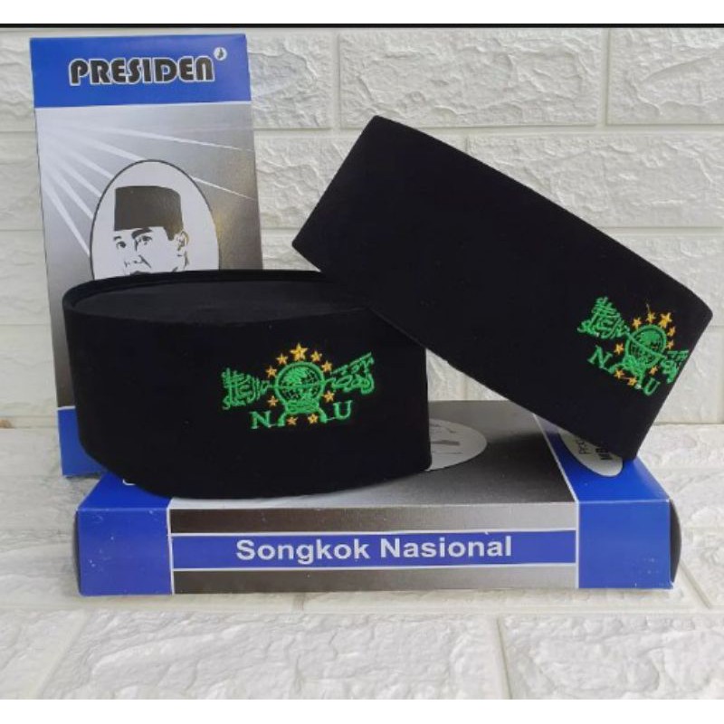 Jual Songkok Nasional Logo NU Hijau. Logo NU Merah Putih. Logo NU Gold ...