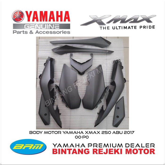 Jual YAMAHA BODY MOTOR YAMAHA XMAX 250 GRAY METALLIC 3 | Shopee Indonesia