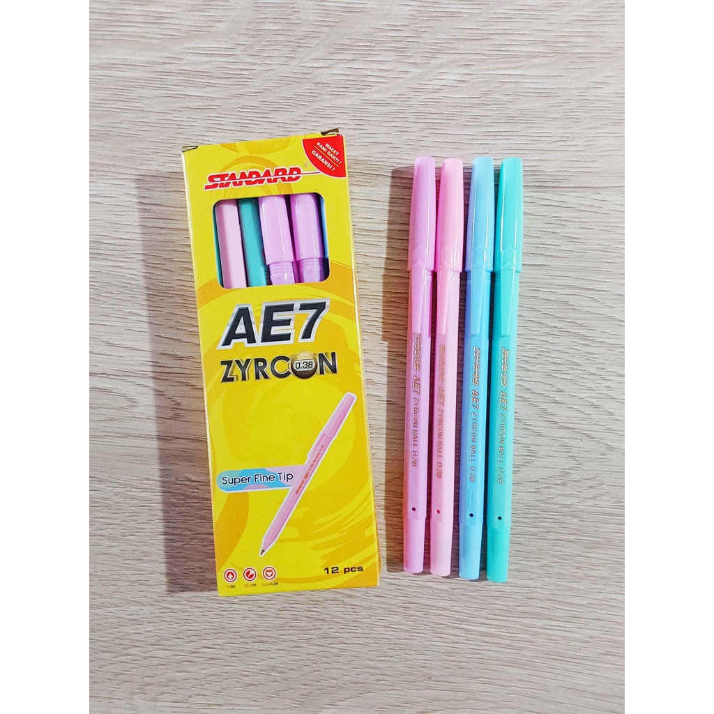Jual (PAK) Pulpen Standard AE7 Zyrcon / Bulpoin Standard AE7 Zyrcon / Bulpen Standard | Shopee ...