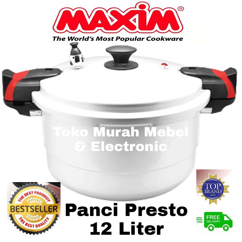 Jual Maxim Presto Cooker 12 Liter 30 Cm | Shopee Indonesia