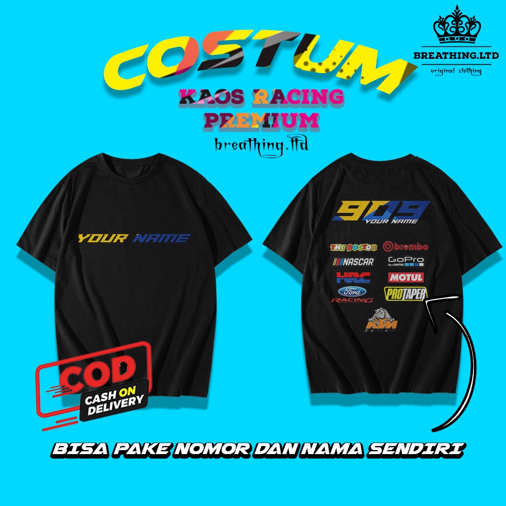 Jual [ FREE DESIGN ] CUSTOM BAJU RACING SABLON SUKA SUKA/PRINT CETAK ...
