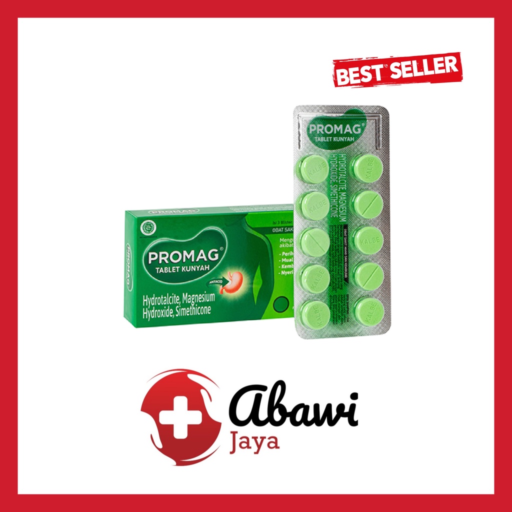 Jual [AB] Promag Tablet Strip - Obat Sakit Maag dan Asam Lambung ...
