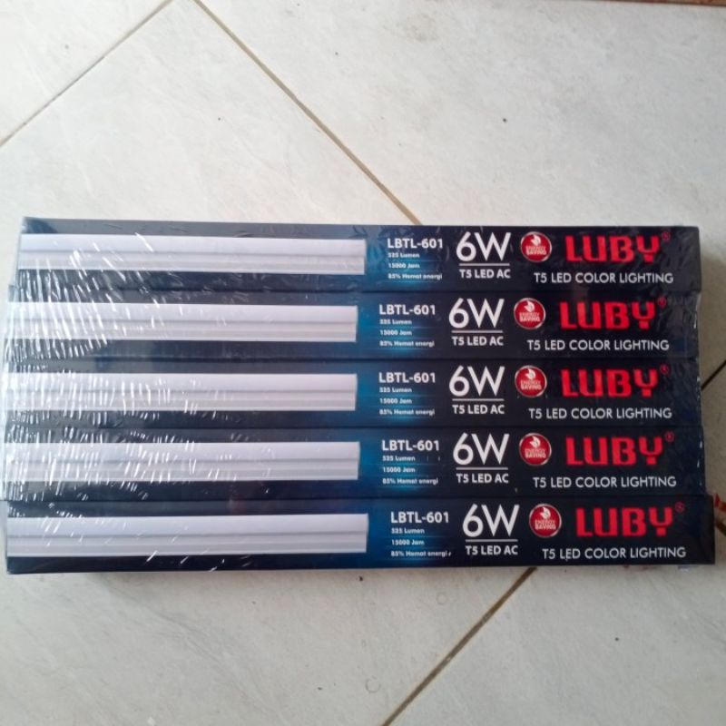 Jual TL T5 Led Luby 6 Watt Hijau/Kuning/Merah/Putih | Shopee Indonesia