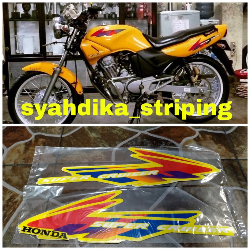Jual STRIPING STICKER LIS BODY HONDA TIGER TILAM TILAS TIGER 2000 SUPER ...