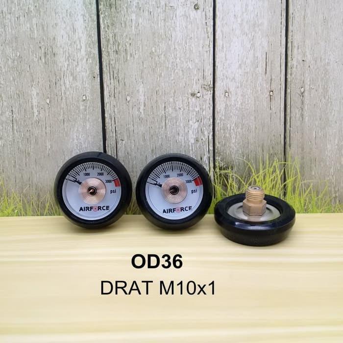 Jual Manometer 3000psi Diameter 36mm Drat M10 x 1 / Mano M10x1 | Shopee ...