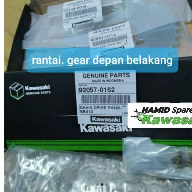 Jual rantai gear gir set edge Original Kawasaki KGP | Shopee Indonesia