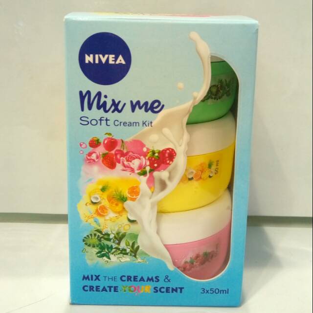 Jual NIVEA MIX ME ( Soft Cream Kit 3 x 50 ml ) | Shopee Indonesia