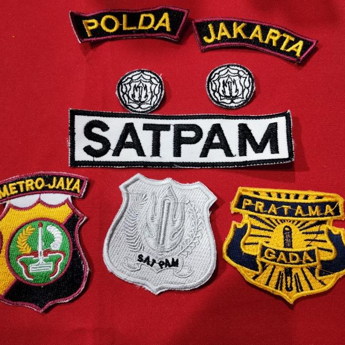 Jual Logo Satpam Baru/ Bad satpam baru/Logo Bordiran satpam BERKAH ...