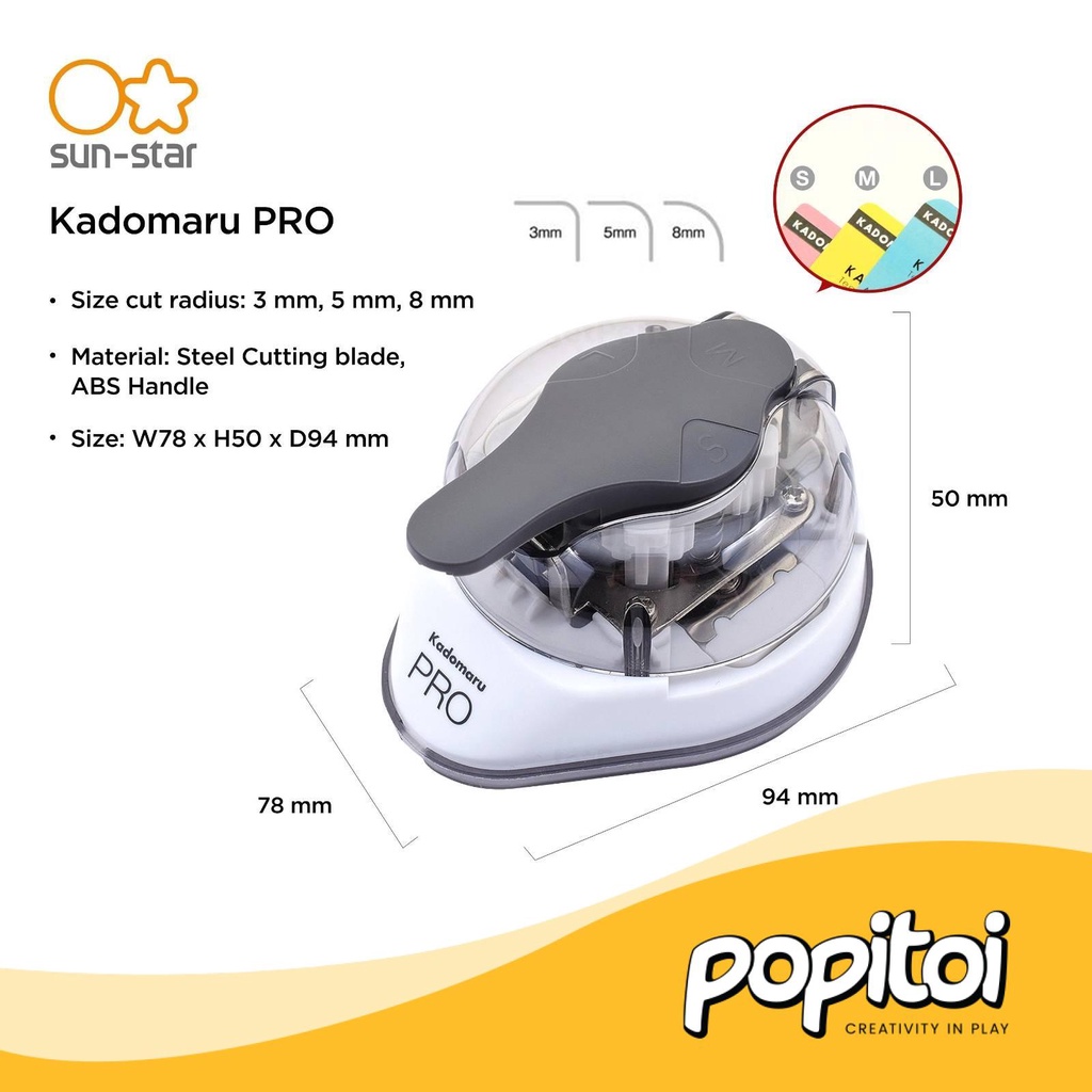 Jual SUN-STAR Kadomaru Pro Corner Cutter Puncher Rounder SunStar ...