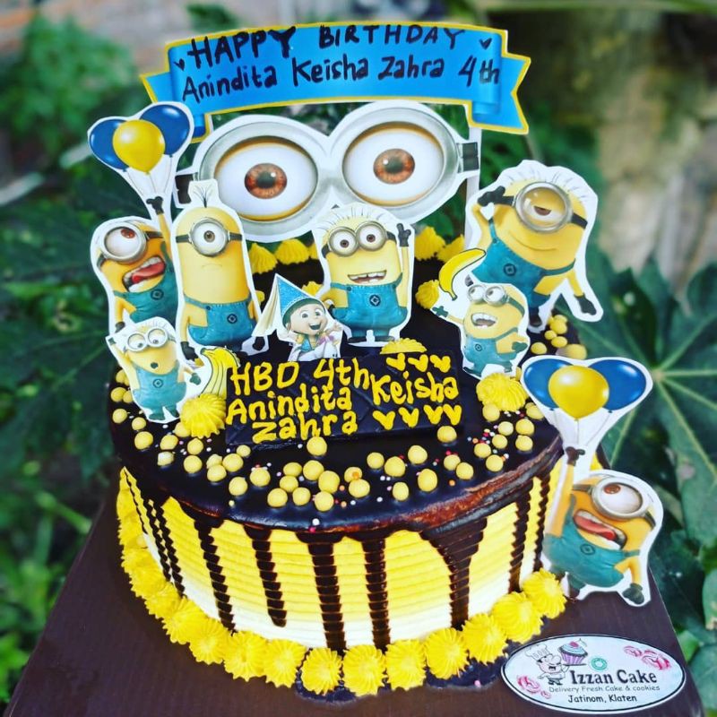 Jual Topper karakter minion / hiasan kue ulang tahun | Shopee Indonesia