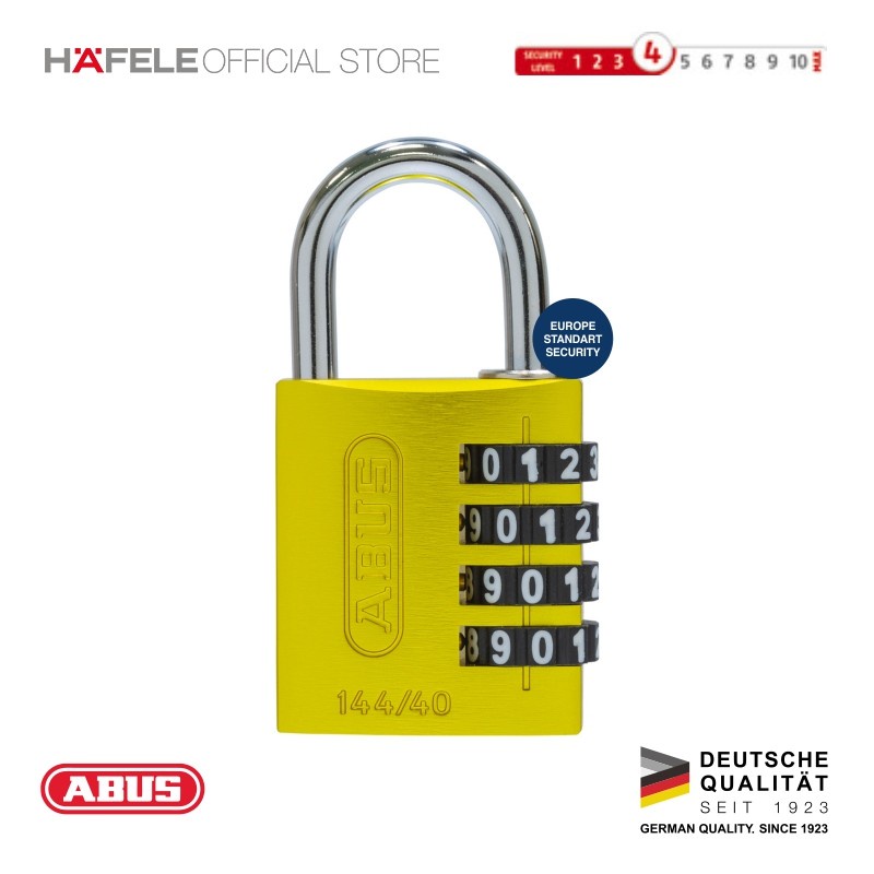 Jual ABUS Combination Lock 144/40 - Gembok Koper - Kuning | Shopee Indonesia