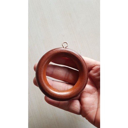 Jual Ring kayu cincin kayu rel gorden Bulat Carrier Gordyn Makrame ...
