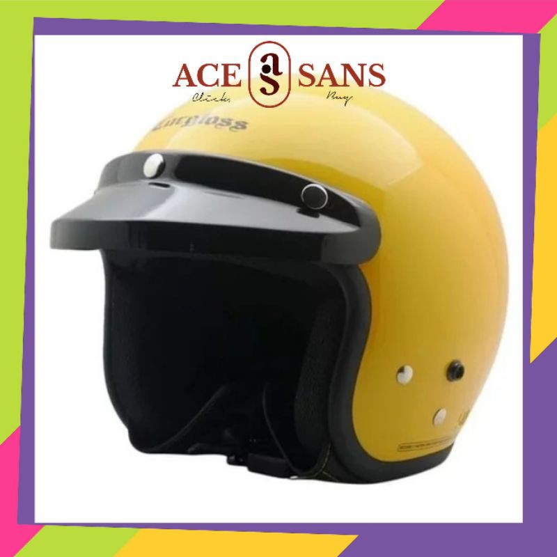 Jual Helm Cargloss CF Retro Army Exotic Yellow I Helm Motor I Helm ...