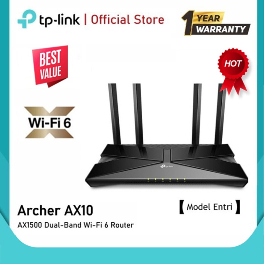 Jual Router Tp-link Archer AX10 AX1500 Wi-Fi 6 Router Tplink AX-10 | Shopee Indonesia