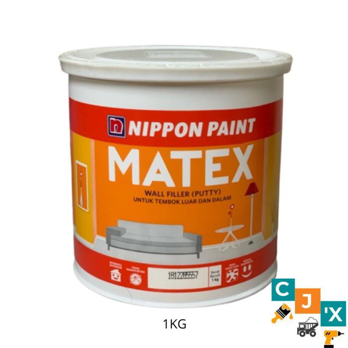 Jual Nippon Paint MATEX PUTTY / Dempul / Plamir / Plamur Tembok 1 KG suk | Shopee Indonesia