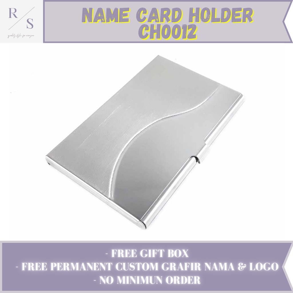 Jual Dompet Kartu Nama Tempat Kartu Nama Name Card Holder CH0012 Custom ...