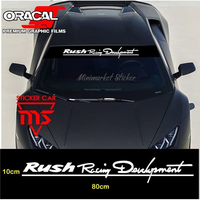 Jual sticker stiker rush kaca cutting sticker mobil toyota rush racing ...