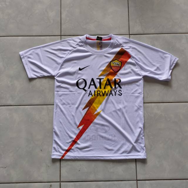 Jual Jersey kaos baju bola roma away putih new season lokal premium ...
