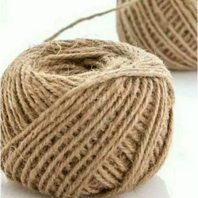 Jual Tali Rami atau tali Goni 2 ply dan 3 ply harga per meter | Shopee ...