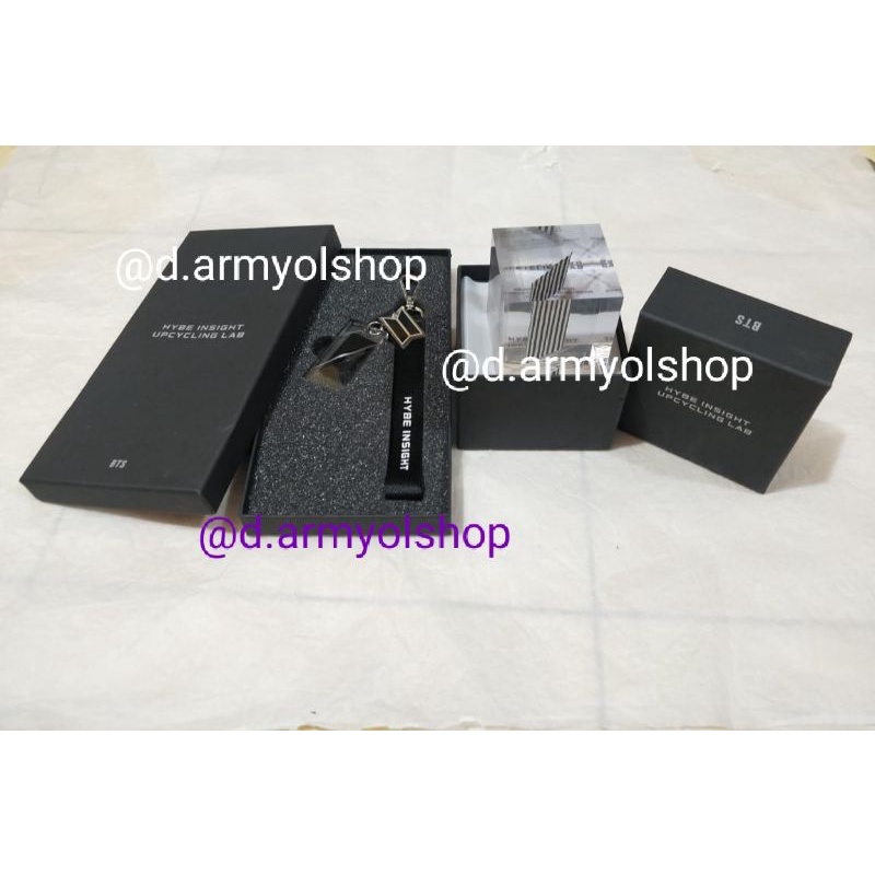 Jual OFFICIAL HYBE INSIGHT MERCH KEYRING CUBE UPCYCLED CLOTH BTS ...