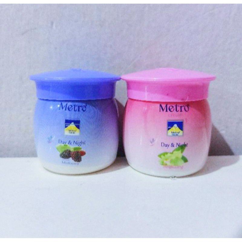 Jual Metro cream metro snow for day & night white bengkoang & mulberry ...