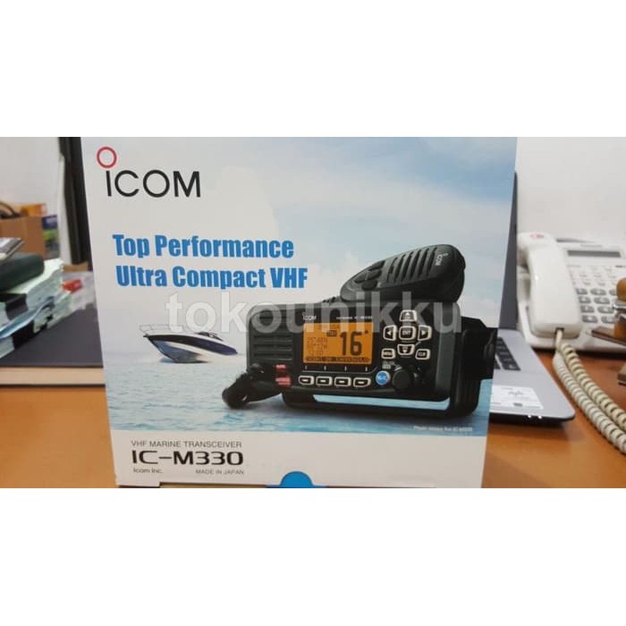 Jual ICOM IC M330 (Marine) Mobile Rig Marine Ultra Compact VHF (Garansi ...