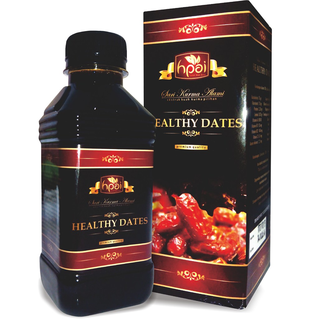 Jual SARI KURMA HEALTHY DATES terbaik dari Uni Emirat isi 350 ml ...