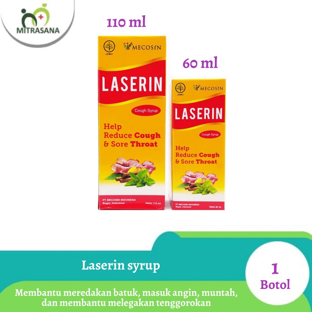 Jual LASERIN SYRUP 110 ML / LASERIN SYRUP 60 ML | Shopee Indonesia