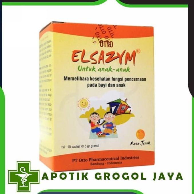 Jual Elsazym Anak Rasa Jeruk Isi 10 Sachet Original Otto | Shopee Indonesia