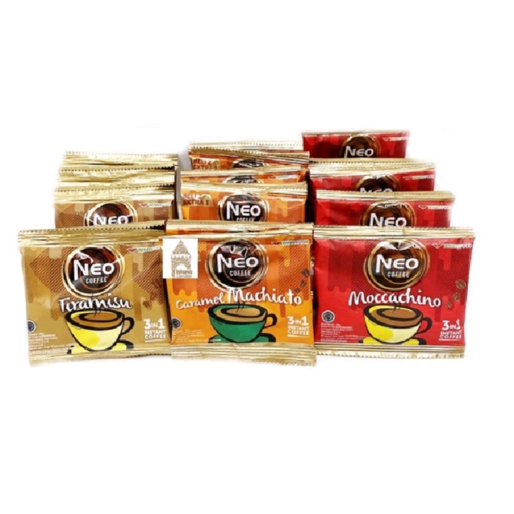 Jual KOPI ITALIA NEO COFFE 3 VARIAN RASA KEMASAN SACHET | Shopee Indonesia