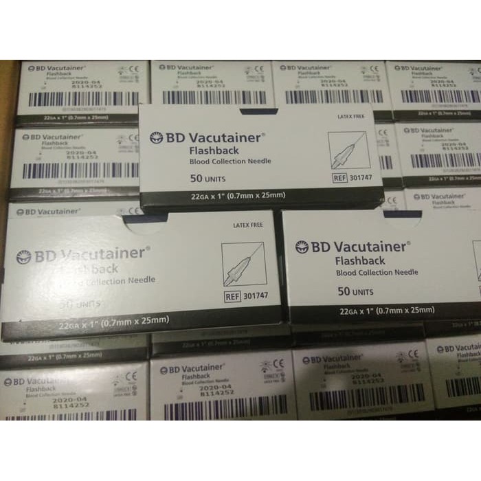 Jual Needle Flashback 22GA x 1" | BD Vacutainer Blood Colection Needle ...