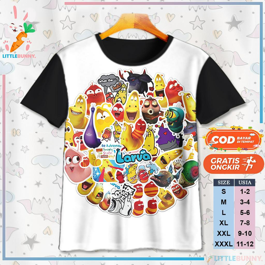 Jual BAJU KAOS ANAK KARTUN 3D LARVA V4 BAJU KAOS ANAK 3D LARVA - LITTLE ... Jual BAJU KAOS ANAK KARTUN 3D LARVA V4 BAJU KAOS ANAK 3D LARVA - LITTLE ...