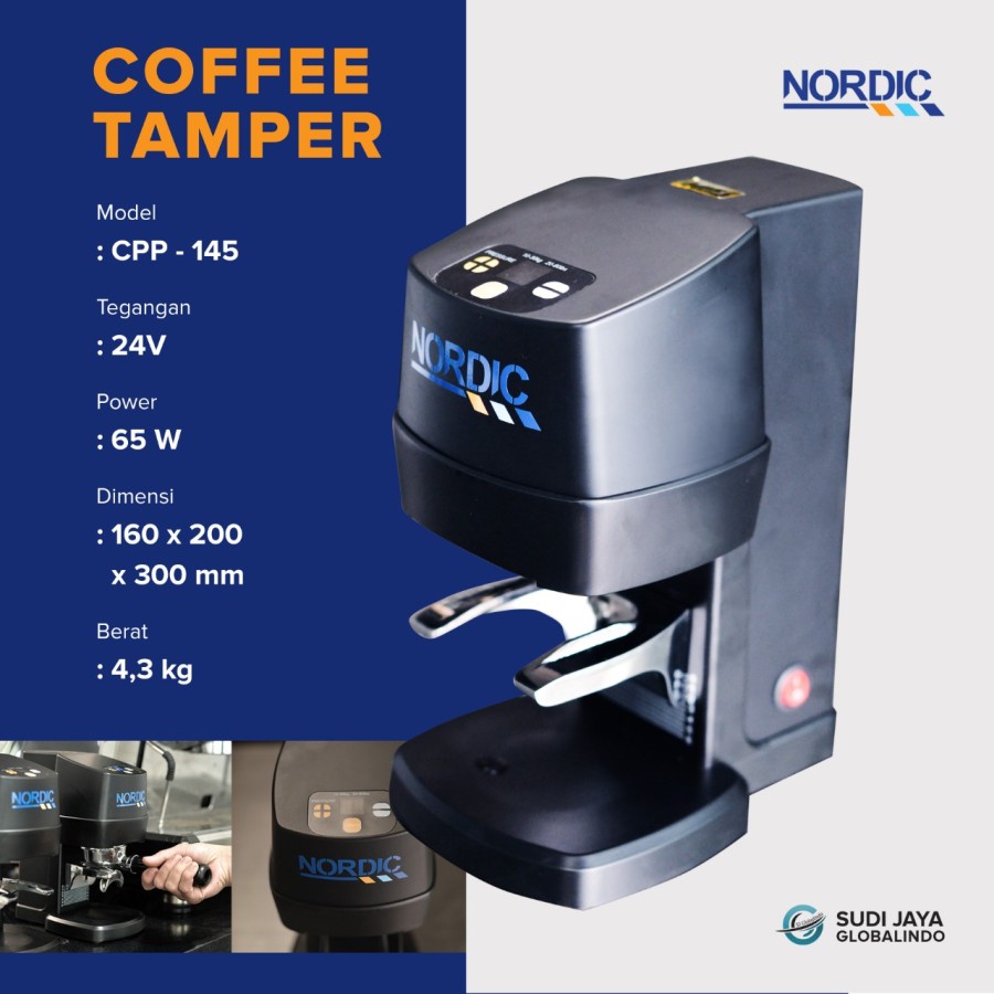 Jual Automatic Coffee Tamper Nordic CPP 145 (Hitam / Putih) | Shopee ...