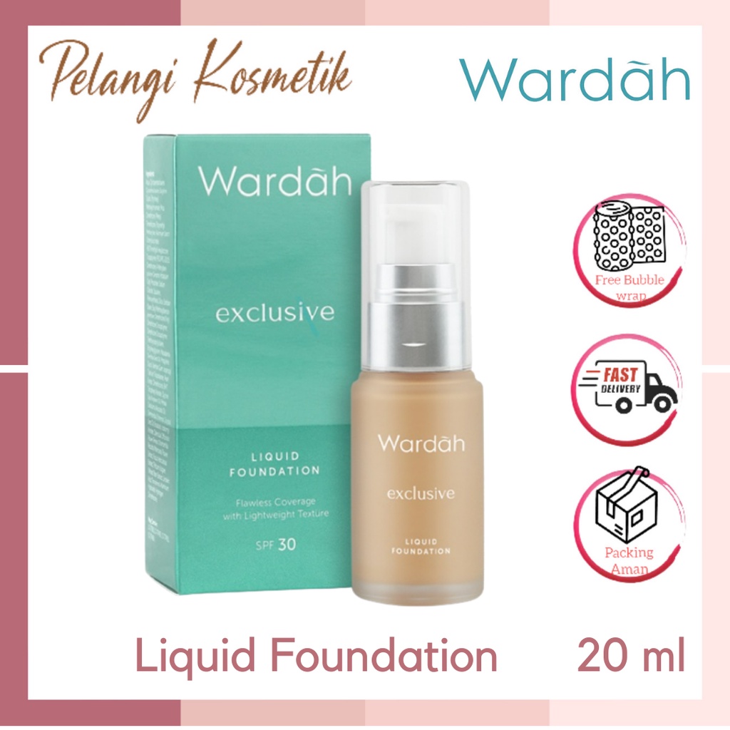 Jual Wardah Exclusive Liquid Foundation 20 ml | Shopee Indonesia