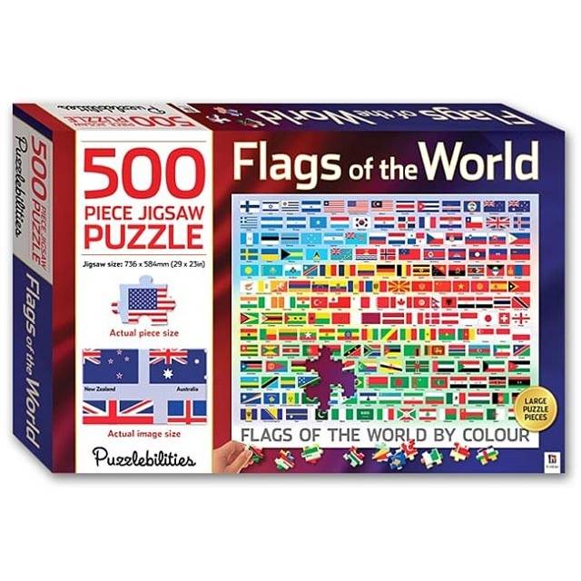 Jual Puzzle Flags of the World Hinkler | Shopee Indonesia