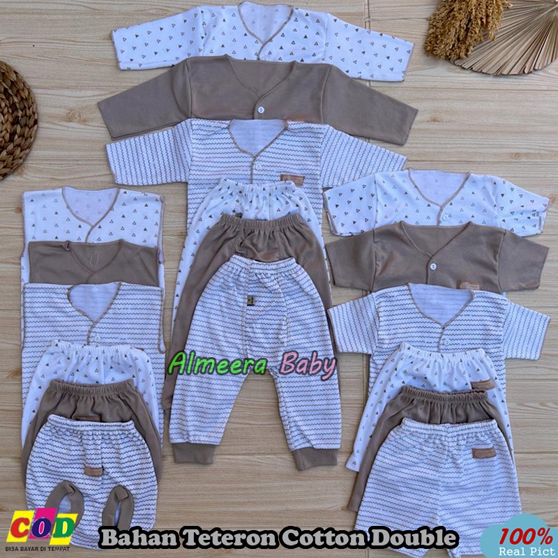 Jual Bahan Katun TC 18 PCS Paket Lahiran Bayi Baru Lahir Serian Cream 0 ...