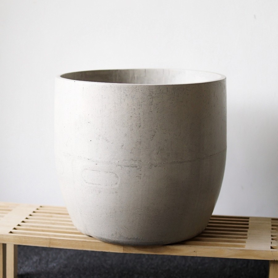 Jual NATURAL CONCRETE POT - CAPSULE 39 | Pot Bunga / Pot Tanaman / Pot ...