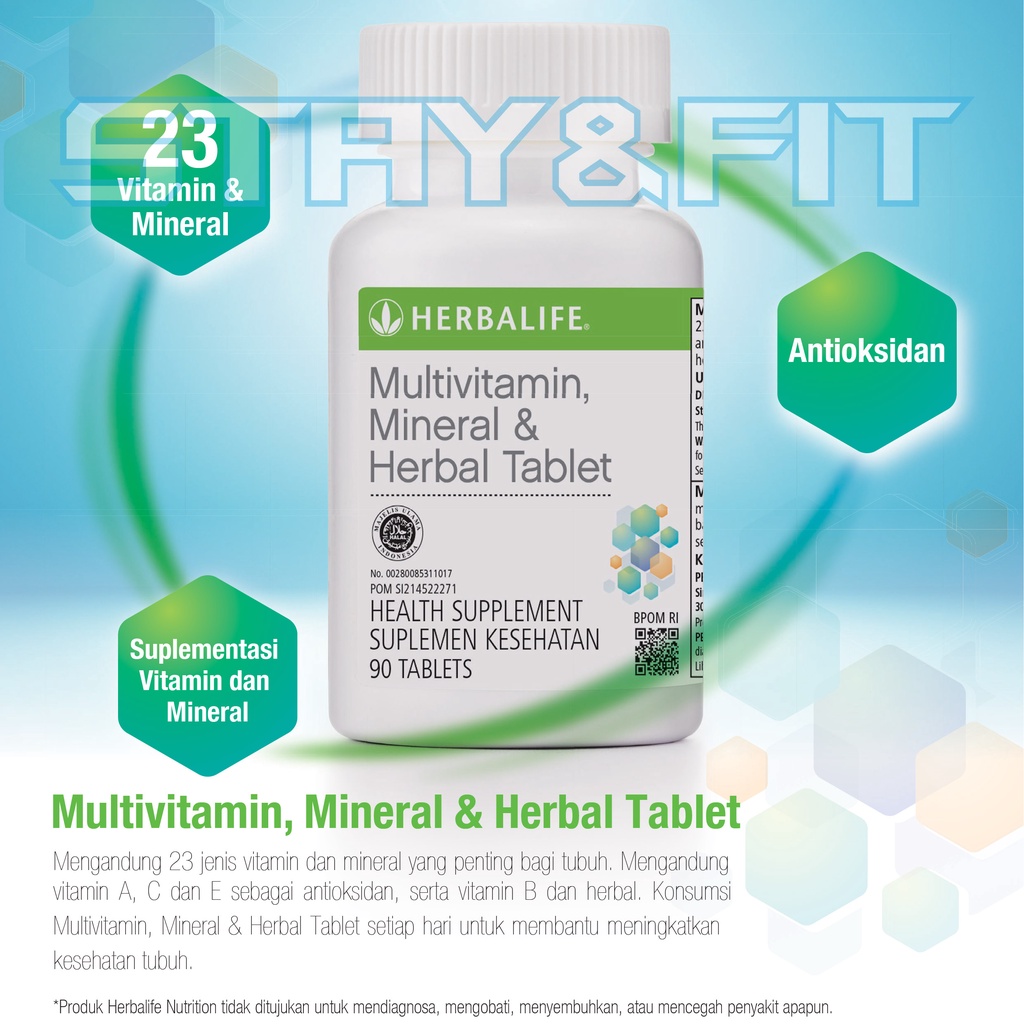 Jual MULTIVITAMIN, MINERAL & HERBAL TABLET ( barcode utuh ) | Shopee ...