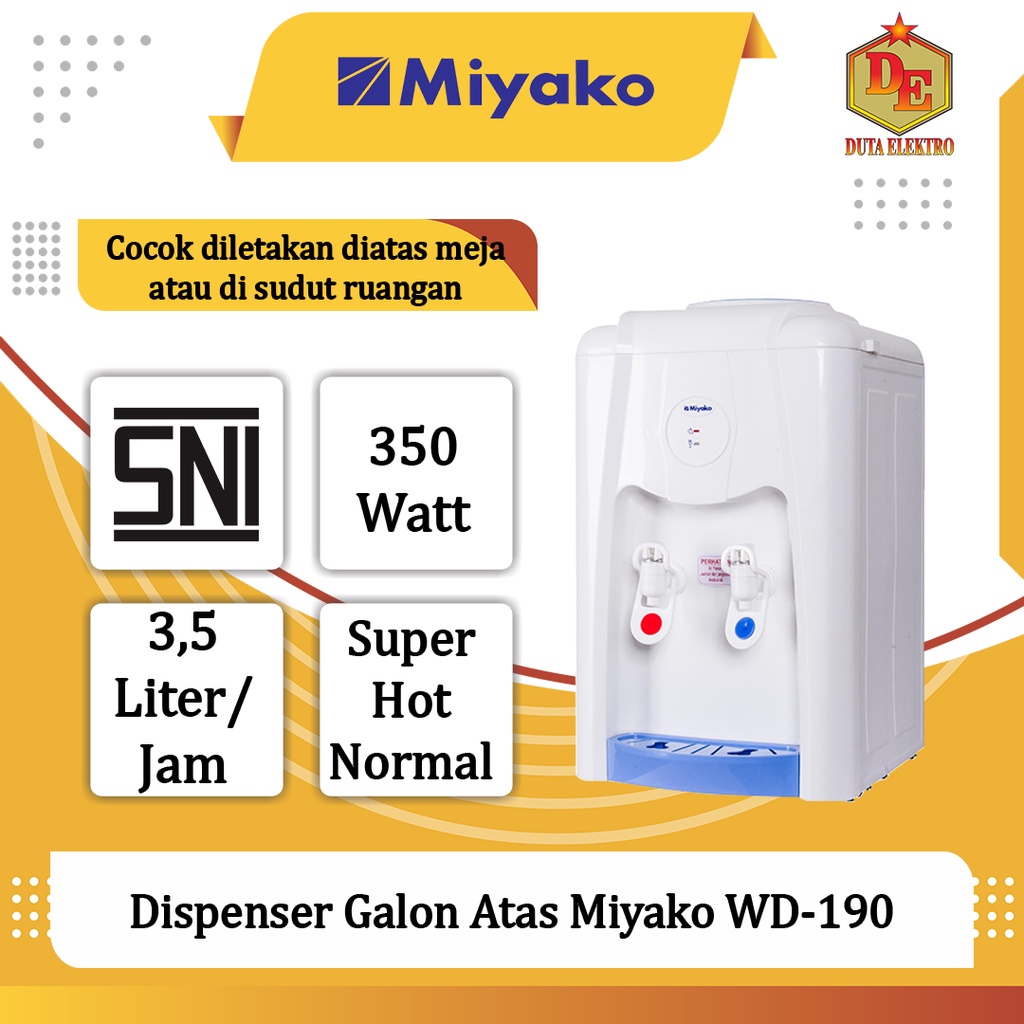 Jual Dispenser Galon Atas Miyako WD 190 | Shopee Indonesia
