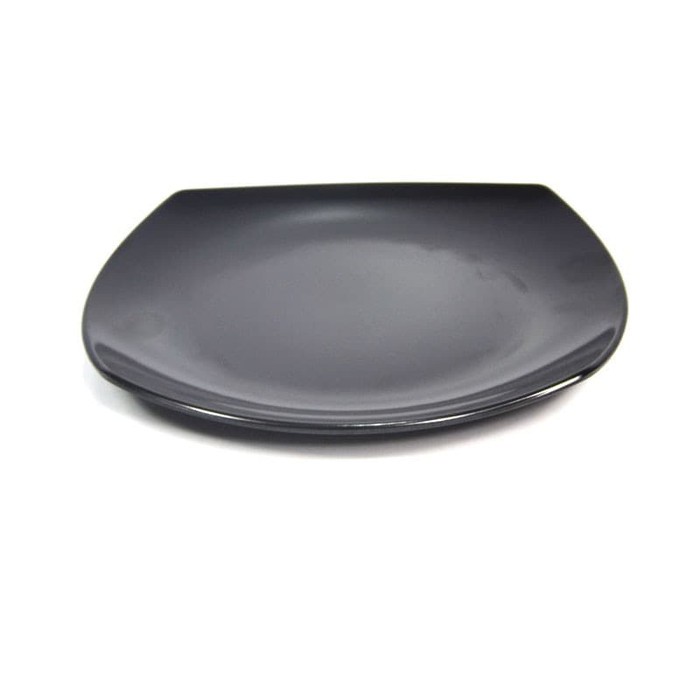 Jual Hoover Melamine Hitam Piring Makan Ceper Segi Empat 9" / 24Cm ...